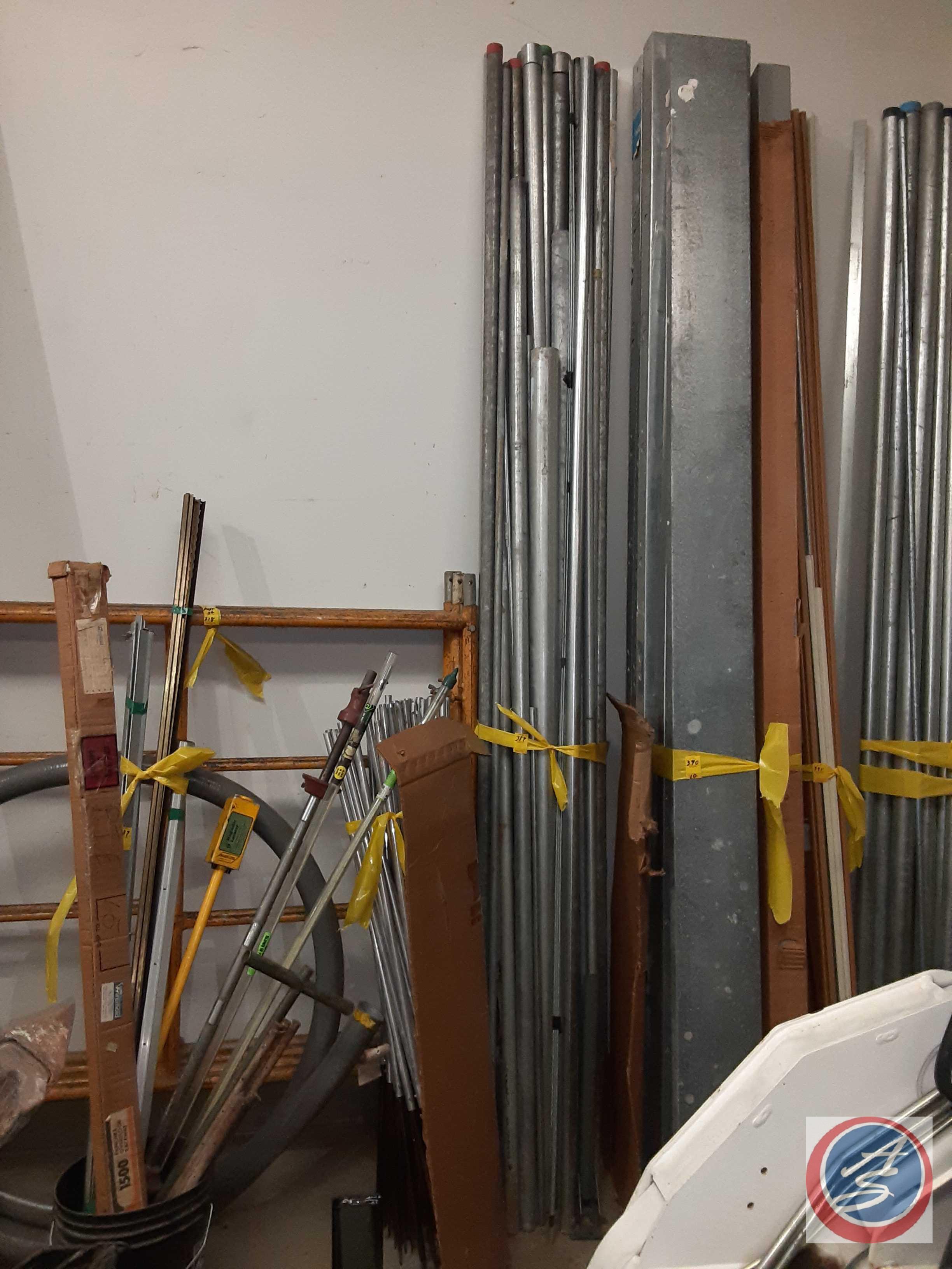 Stack of metal conduit various lengths and sizes | Proxibid