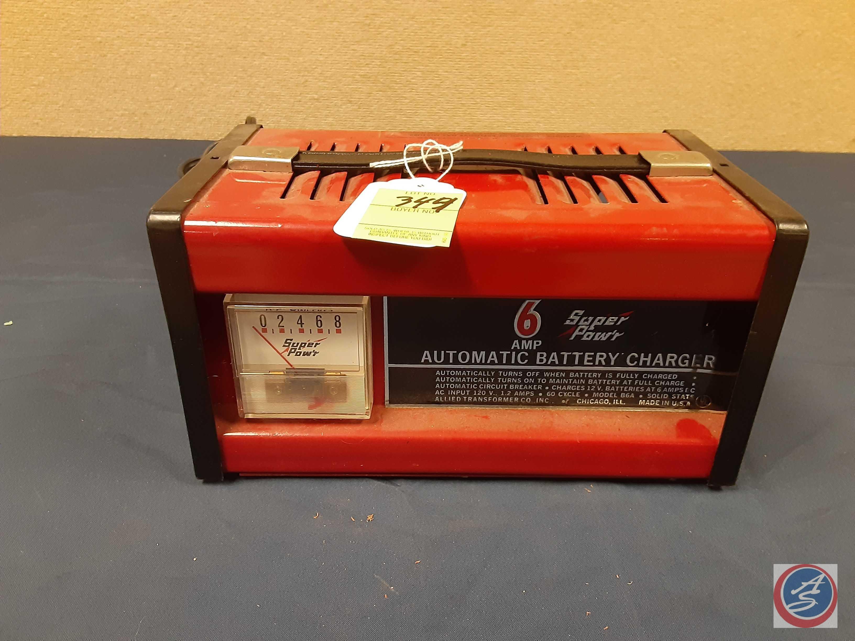 Super Pow'r...Automatic Battery Charger 6-amp | Proxibid