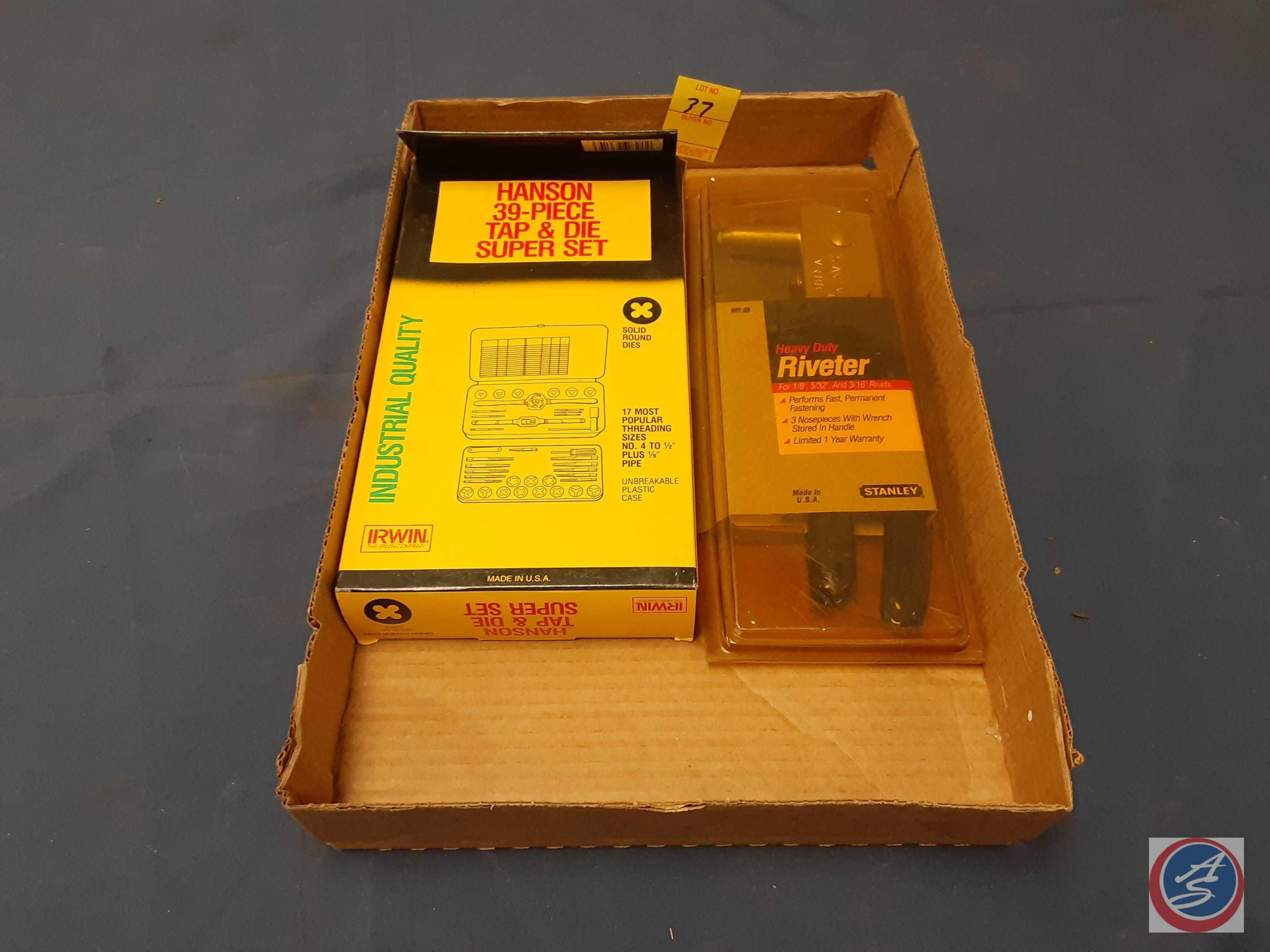 Irwin Hanson Tap & Die Super Set, Stanley Heavy | Proxibid