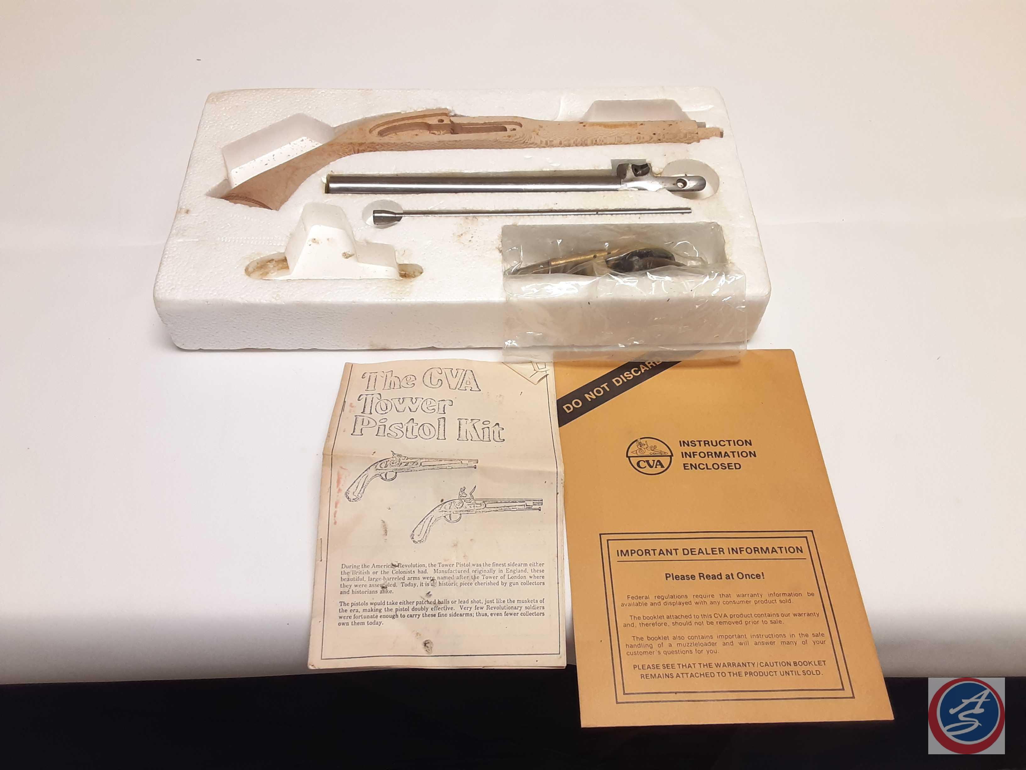 The CVA Tower pistol kit appears to have pieces | Proxibid