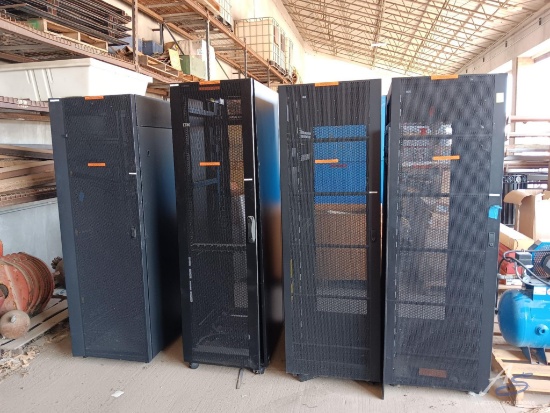 (4) IBM Server Rack Cabinets 79 x 25 x 44 | Online Auctions | Proxibid