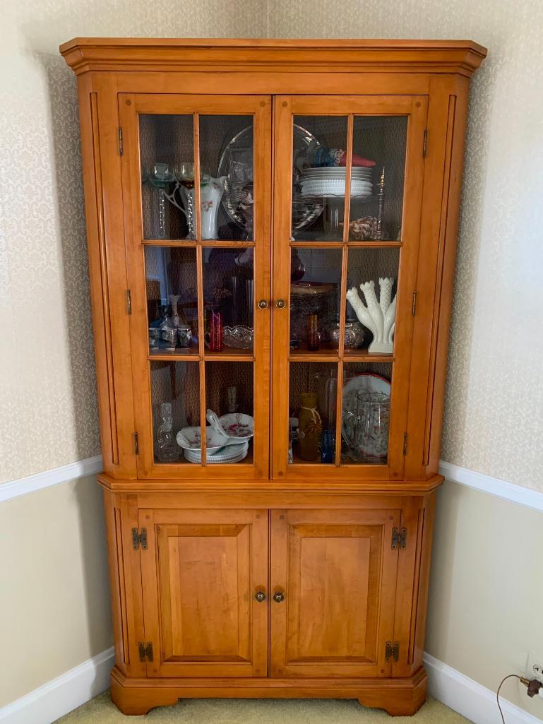 Solid Maple Curio Cabinet | Cabinets Matttroy