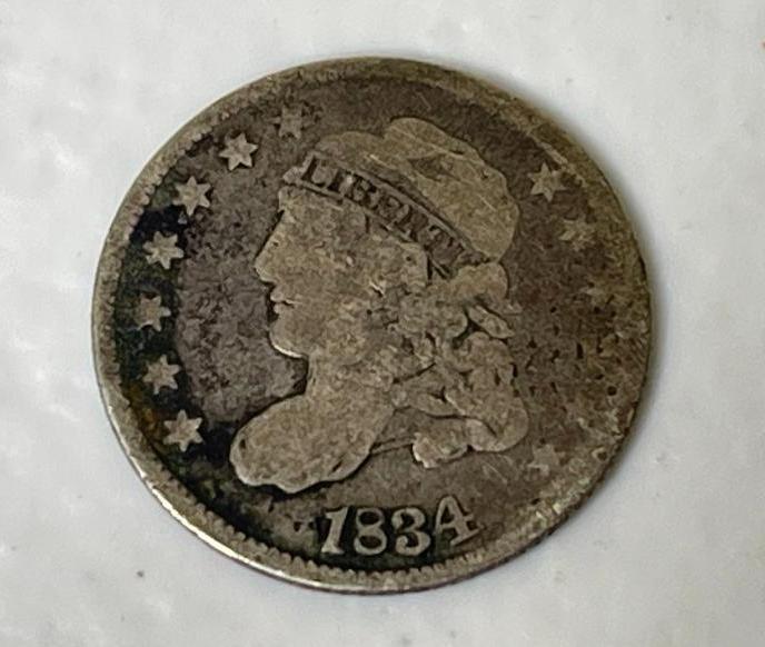 1834 Liberty Bust 5 Cent Piece | Proxibid