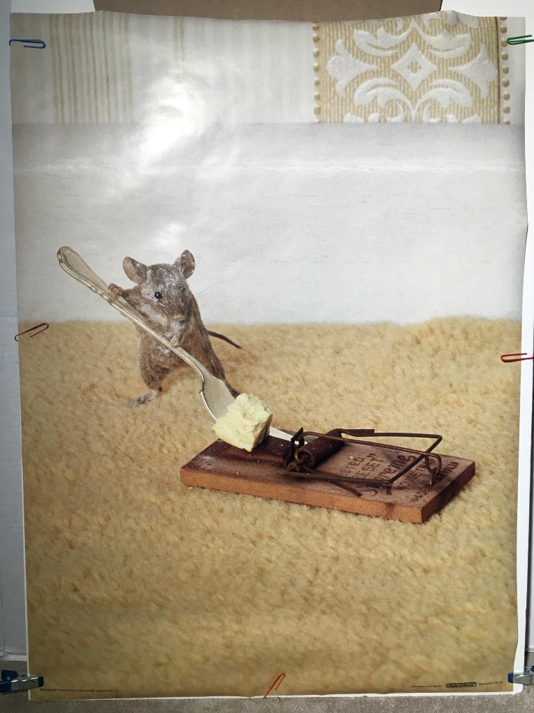 Vintage Mouse Trap Poster 1980 | Proxibid