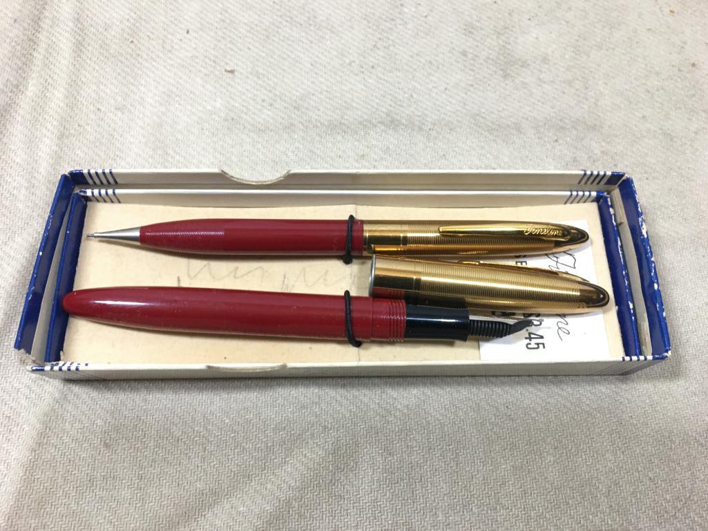 Vintage Fineline Pen Set Incl Fountain Pen and | Proxibid