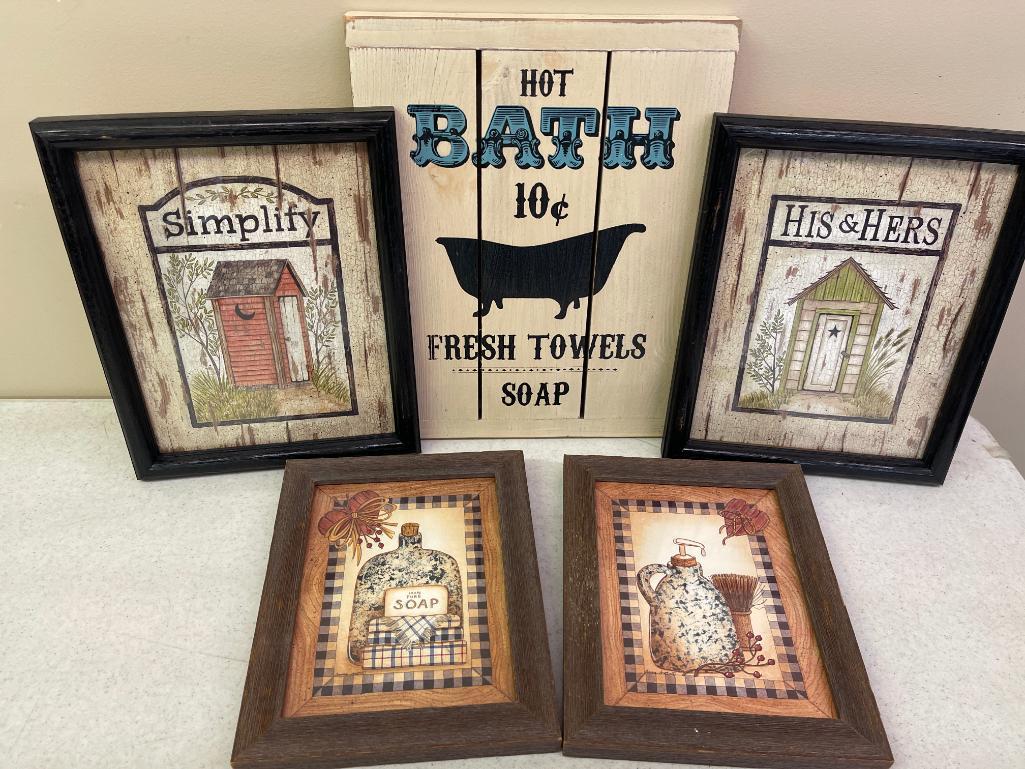 Group of Country Primitive Signs | Proxibid