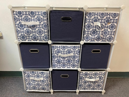 Wire and Vinyl Cubby System | Online Auctions | Proxibid