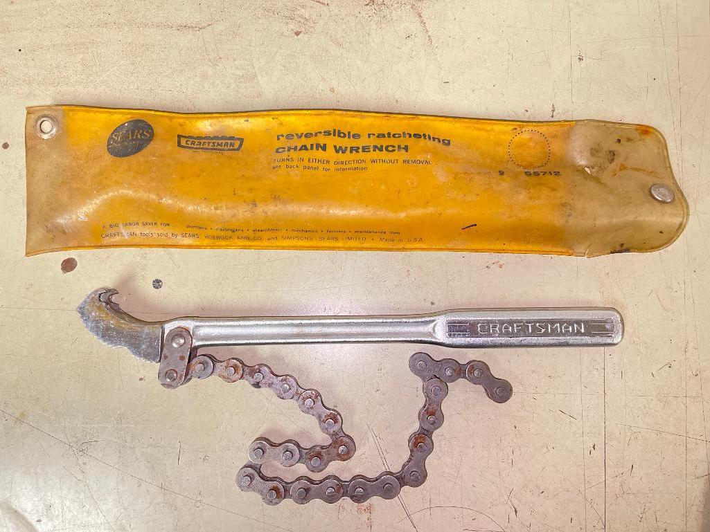 Craftsman Reversible Ratcheting Chain Wrench | Proxibid