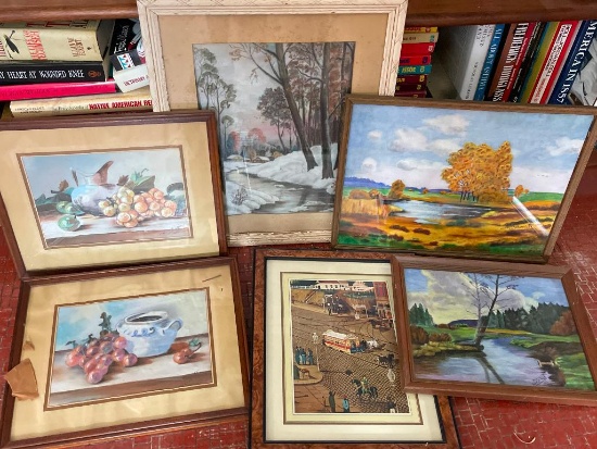 Group of Framed Wall Art Pieces | Art, Antiques & Collectibles Art ...