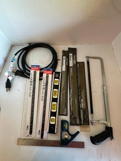 Tool Lot with Hack Saw and New Blades, Craftsman Files, An Extension ...