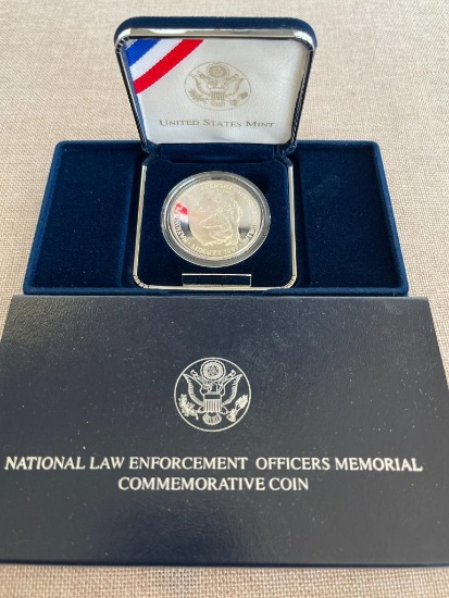 US Mint Proof Silver National Law Enforcement Officers Memorial ...