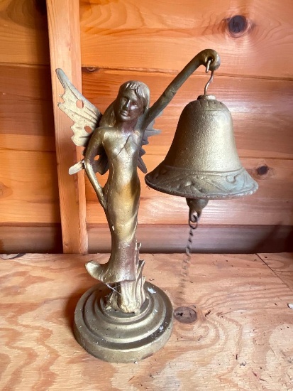 Vintage Art Deco Cast Iron Fairy Bell | Online Auctions | Proxibid