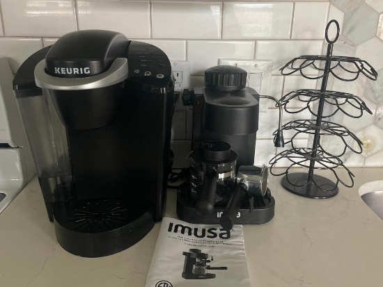 Kuerig Coffee Maker and Musa Espresso Maker with Accessory | Online ...