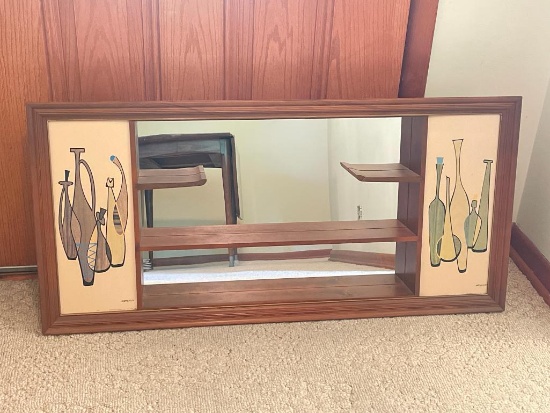 MCM Turner Manufacturing Co. Wall Shelf Mirrored Shadow Box (1963 ...