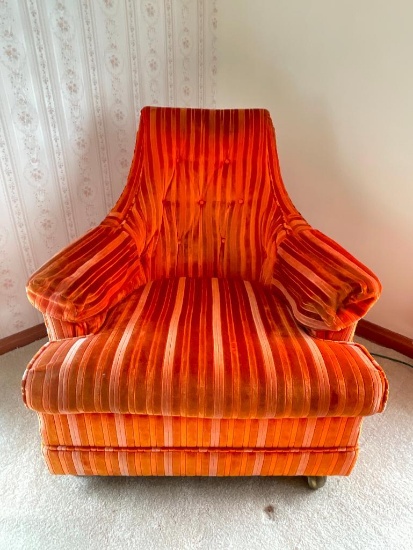 Funky Vintage Flexsteel Upholstered Chair | Estate & Personal Property ...