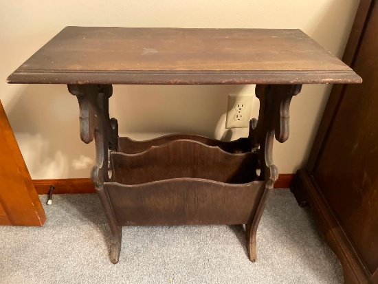 Vintage Wooden Table / Magazine Rack | Estate & Personal Property ...