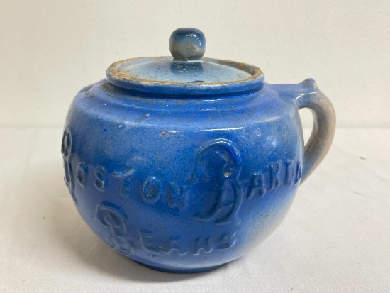 Antique Stoneware Boston Baked Bean Pot | Online Auctions | Proxibid