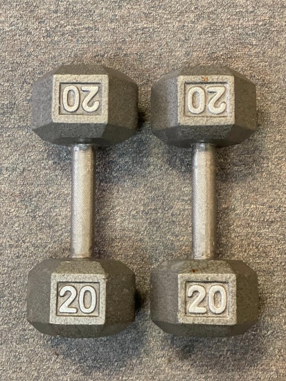 Set of 20 Pound Hand Weights | Art, Antiques & Collectibles ...