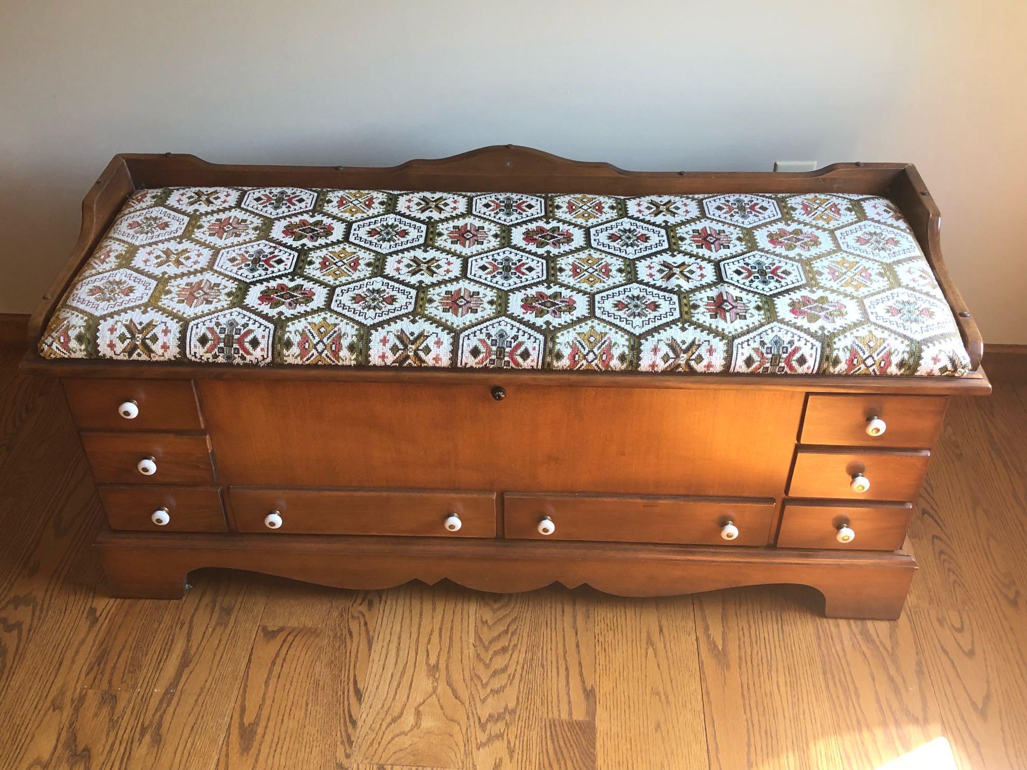 Lane cedar hope chest with cushion top store