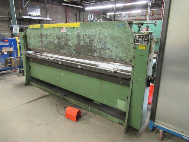 ROTO-DIE Model 10, 16 GAx10' Hydraulic Press | Proxibid