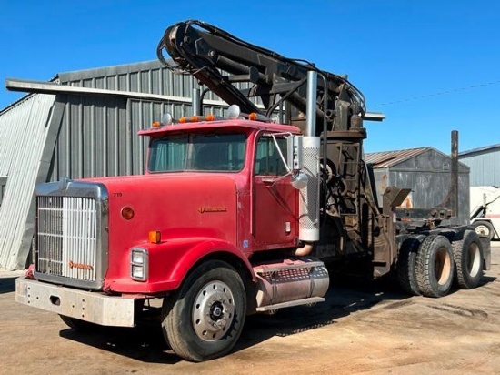 1991 INTERNATIONAL Model 9370 Tandem Axle Log/Pole Loader Truck, VIN ...