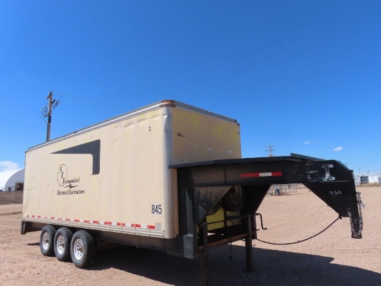 2000 Shop Made Tri-Axle Gooseneck Storage Trailer, VIN# S40296W ...