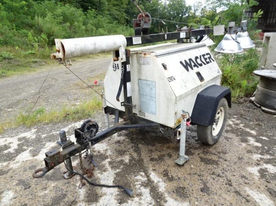 WACKER LT-4 4000 Watt Light Plant, s/n 5086159, powered by Isuzu 3 ...