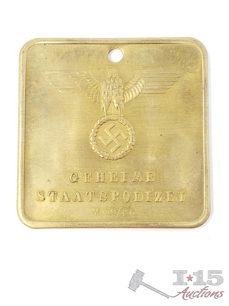 Geheime Staatspolizei Id Tags