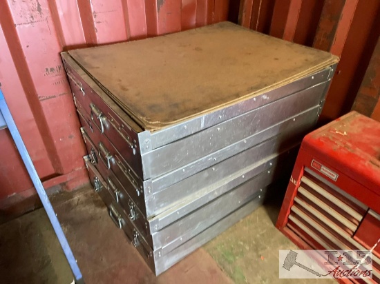 (4) Zeigel Engineering Large Display Cases | Online Auctions | Proxibid