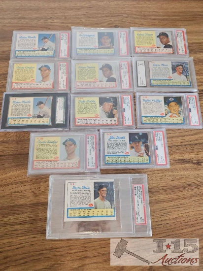 12 Graded Post Cereal Baseball Cards by PSA and SGC | Art, Antiques ...