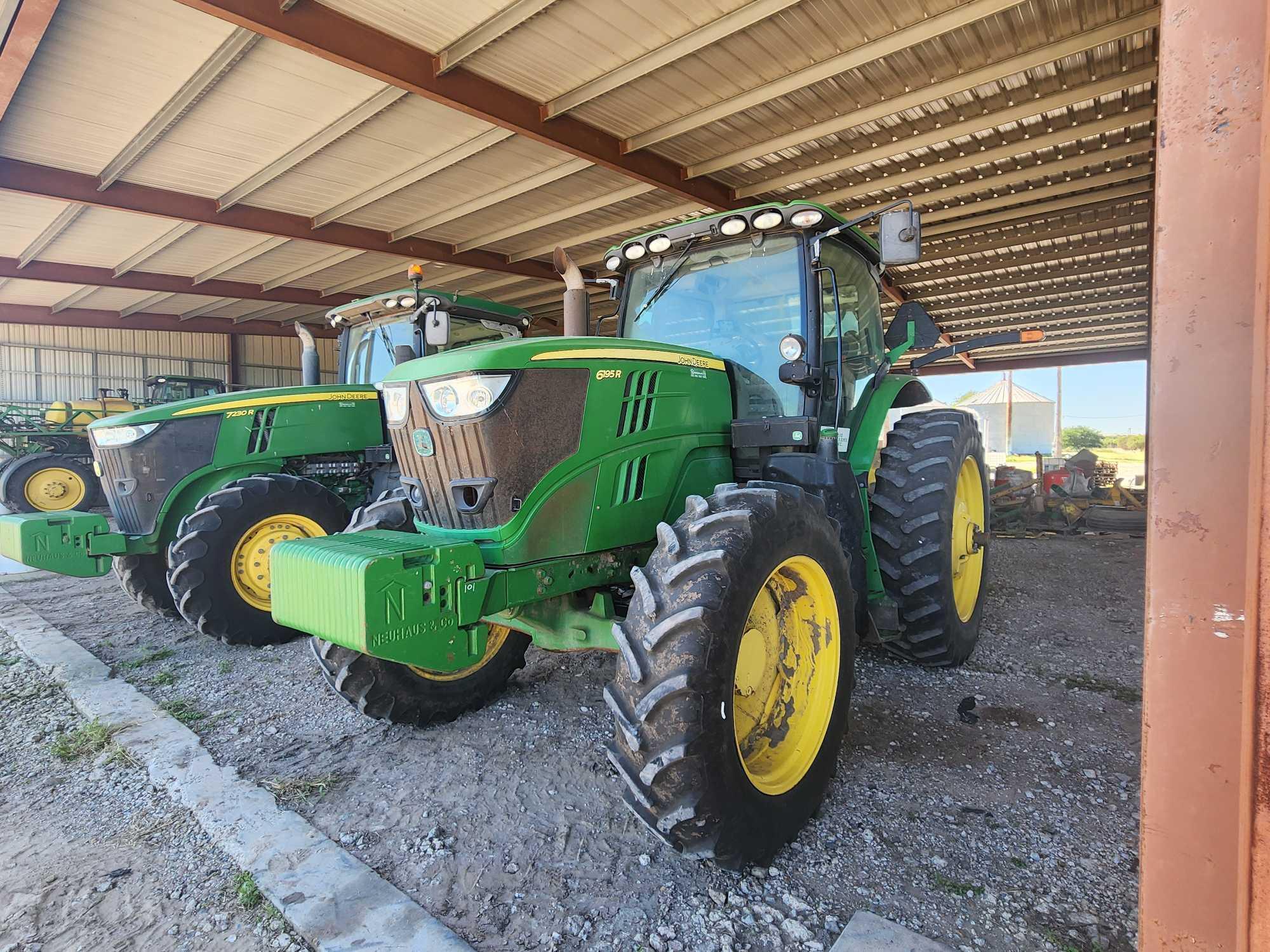 2015 John Deere 6195R Tractor Hours: 5273, | Proxibid
