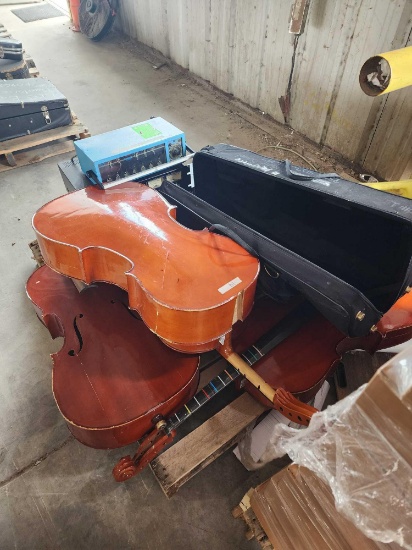 (3) Cellos, Mack Micro Series 1202 Sound Board, Node Chromatic Tuner ...