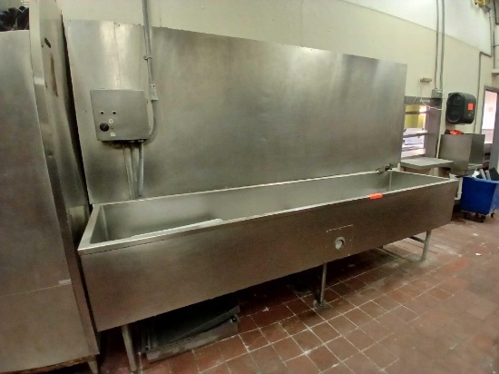 Stainless Steel Commercial Kitchen Multi Dish Washing Station, Group of ...