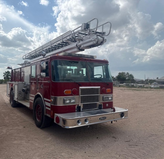 1991 Pierce Model Tilt Cab 50' Telesquirt Ladder Lance Truck, VIN ...