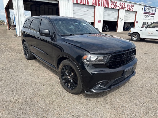 2015 Dodge Durango Multipurpose Vehicle (MPV), VIN # 1C4RDHAG7FC194085 ...