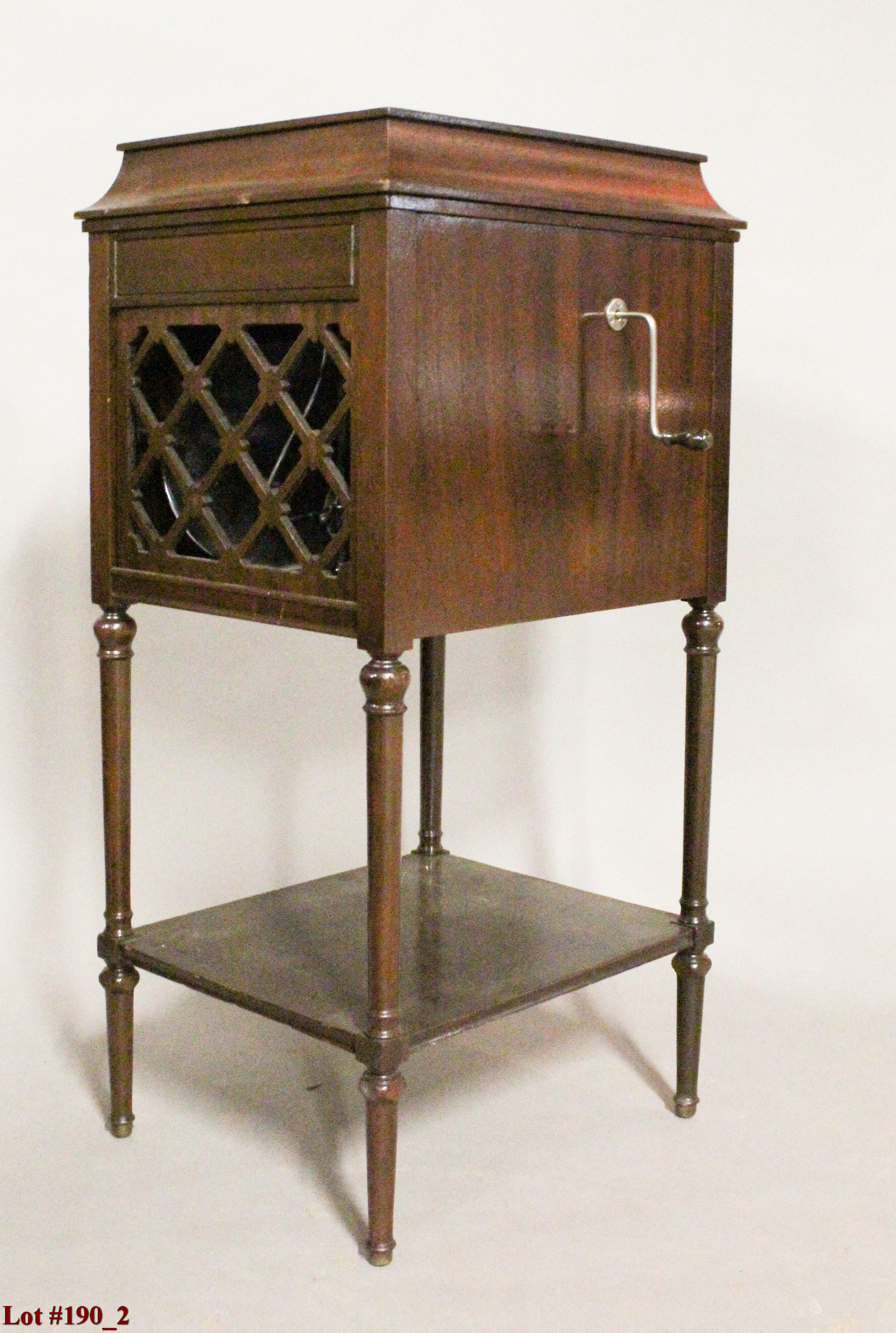 Edison A100 Diamond Disc Phonograph Lot Edison Floor Model A100