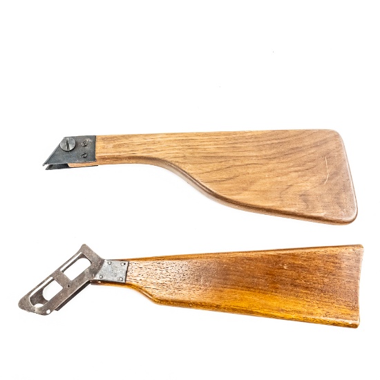 2x Wooden Pistol Shoulder Stocks | Guns & Military Artifacts Gun Parts ...