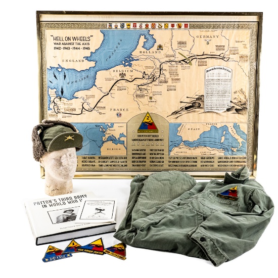 WWII & Post War Tanker Uniform, Map, Patches, Book | Guns & Military ...