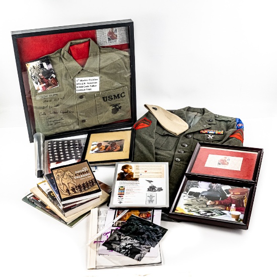 WWII USMC Code Talkers, Uniforms, 9 Auto's, Books | Guns & Military ...