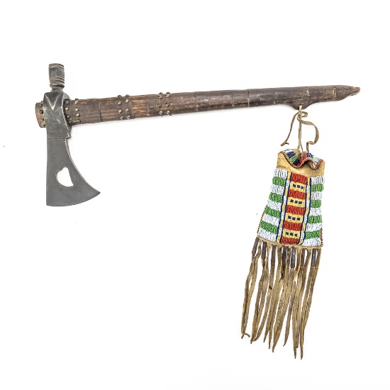 N Plains Pipe w/Cast Iron Tomahawk Head/Cheyenne | Art, Antiques ...