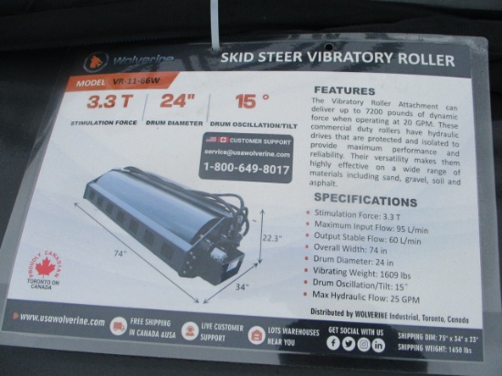Wolverine 66" Vibratory Roller | Heavy Construction Equipment ...
