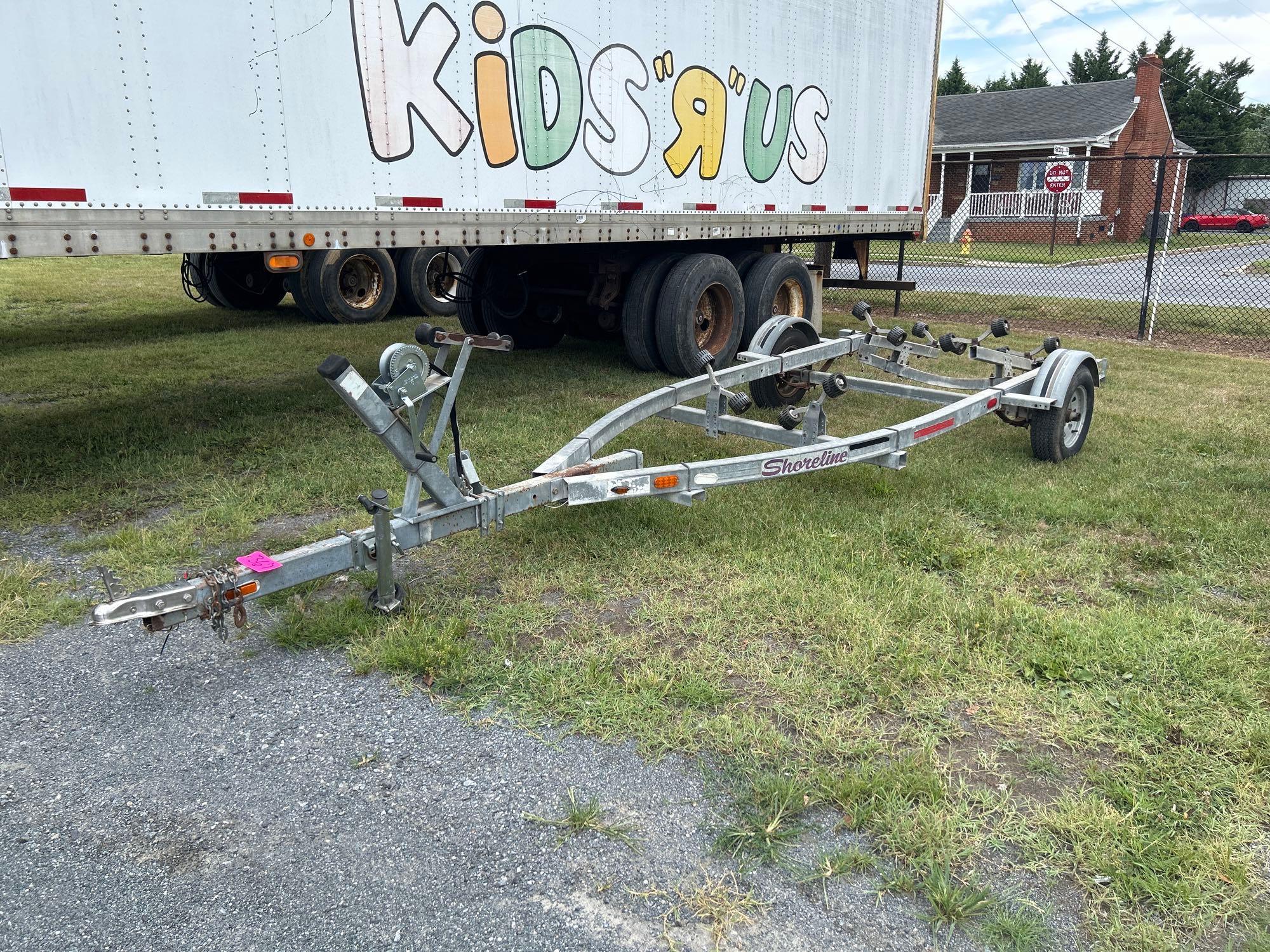 Shoreline Boat Trailer, 2" Ball, Single Axle, | Proxibid