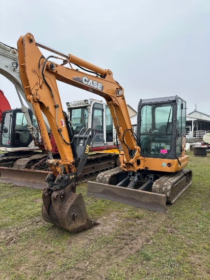 2014 Case CX55, Cab, Heat, AC, Leveling Blade, Plumbed, Hyd Thumb ...