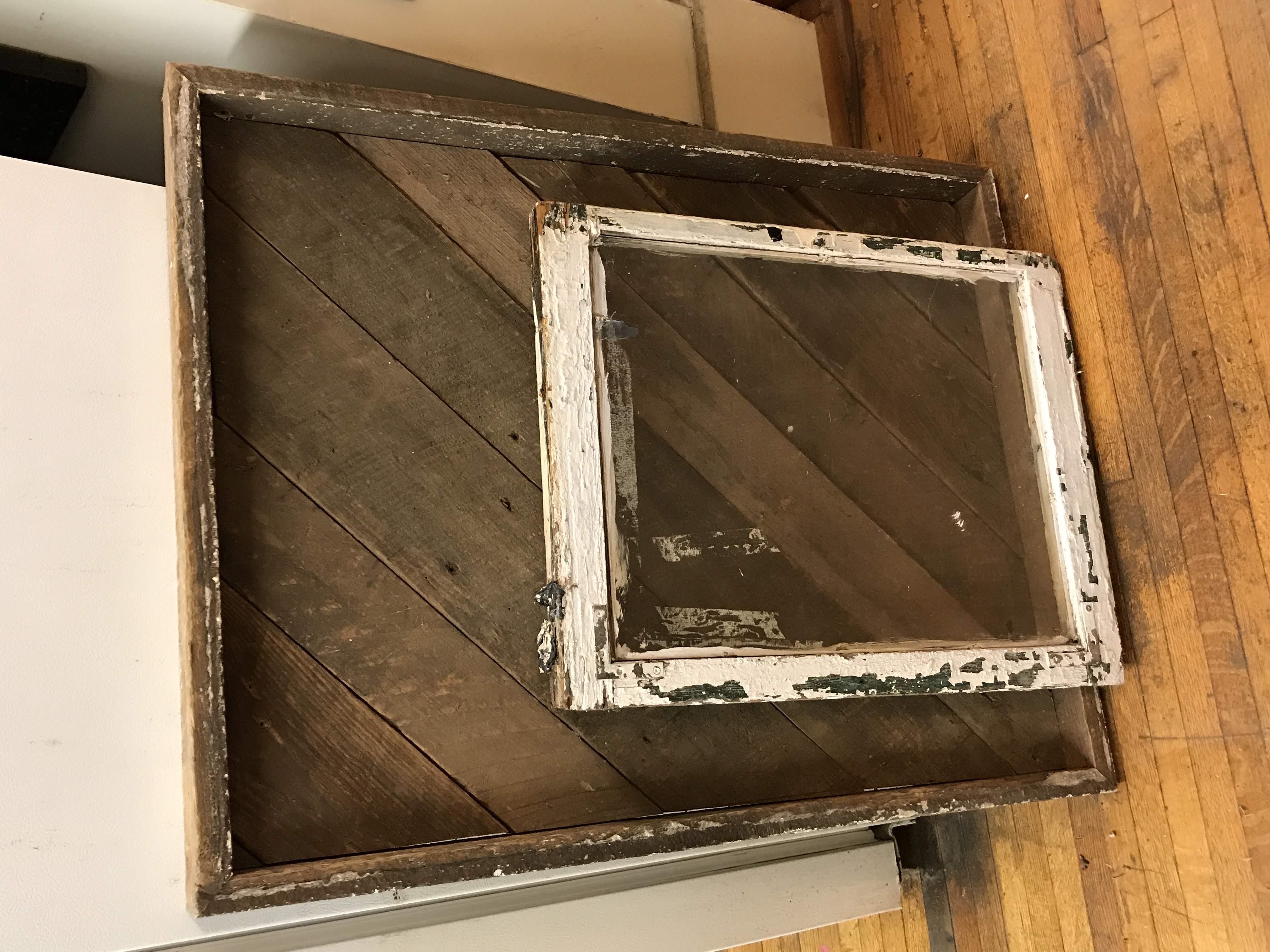 Reclaimed Wooden Shadow Box Frame & Window | Proxibid