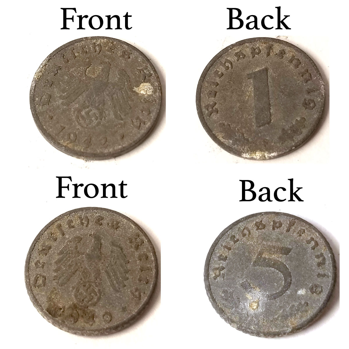 1940 & 1942 World War II German Nazi Coins | Proxibid