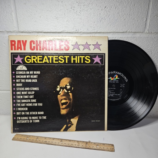 Vintage Vinyl Record Album, Ray Charles Greatest Hits | Art, Antiques ...