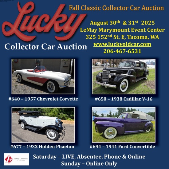 Lucky Old Car LLC Auction Catalog - Lucky Collector Car Auction Fall ...