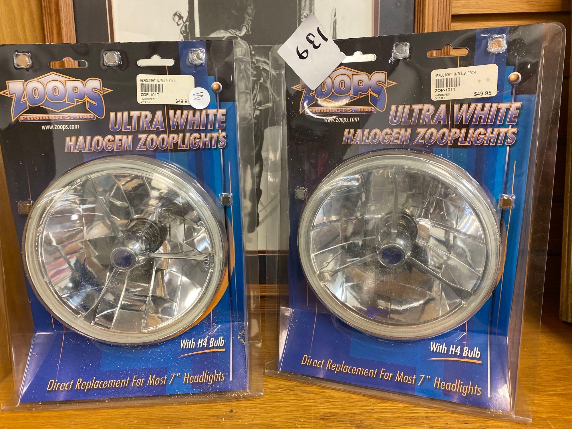 two new ZOOPS ultra white halogen lights | Proxibid