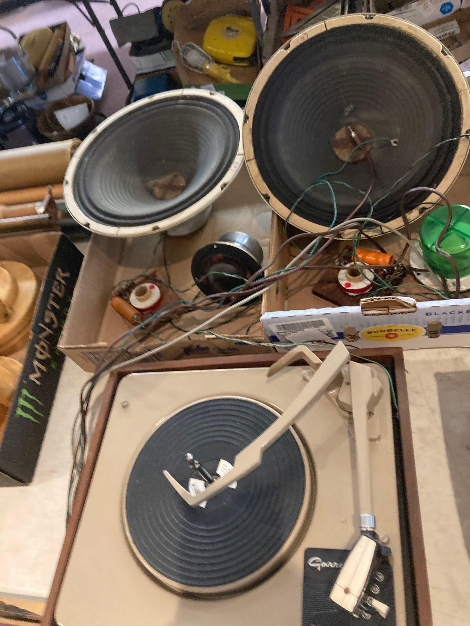 GARRARD auto slim record changer speaker set | Proxibid