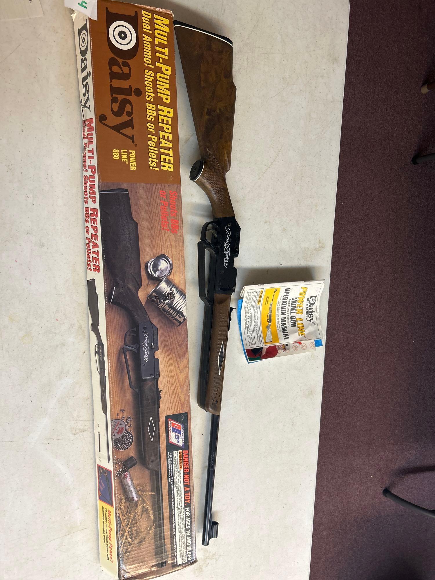 daisy powerline 880 repeater rifle shoots bb?s | Proxibid